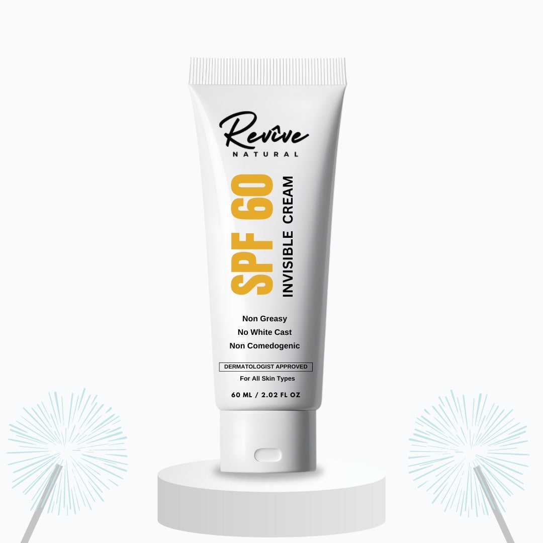 SPF 60 Invisible Sunscreen - For All Skin Types | PA+++ – Revive Natural